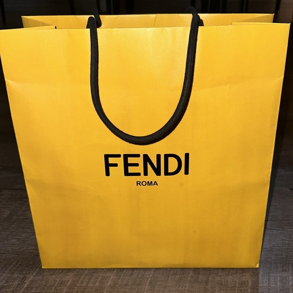Fendi | Other | Fendi Paper Shopping Bag Used | Poshmark
